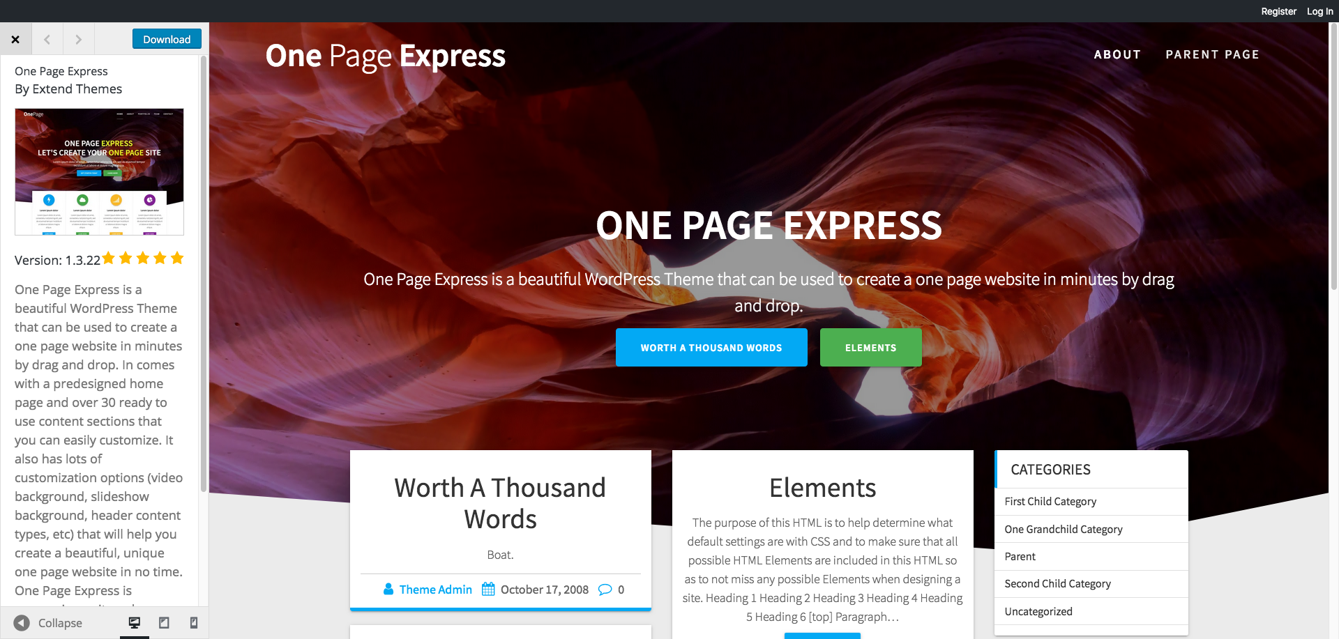 Creare template Wordpress one page - Marco Brughi